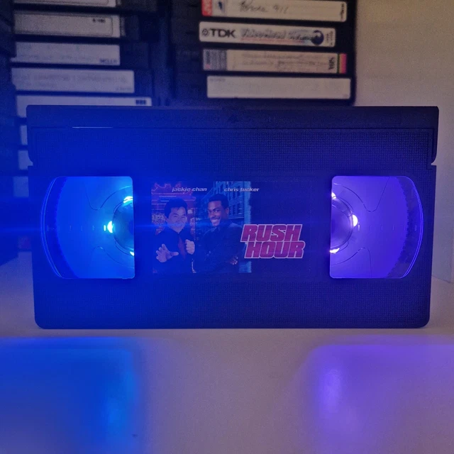 RUSH HOUR LED VHS Video Tape Lamp Birthday Halloween Gift Present Retro ...