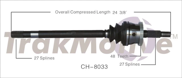 TRAKMOTIVE CV AXLE Shaft Premium OEM Replacement CH8033 $154.10 ... TRAKMOTIVE CV AXLE Shaft Premium OEM Replacement CH8033 $154.10 ...