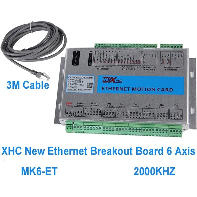 MK6-ET 6-AXIS CNC Controller Board Ethernet Motion Card CNC Breakout Board EUR 249,50 - PicClick DE