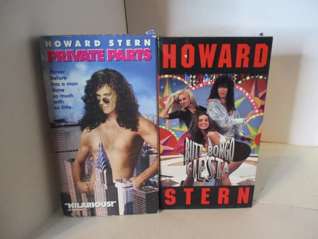 VINTAGE HOWARD STERN Private Parts Butt Bongo Fiesta 1992 VHS Infinity ...