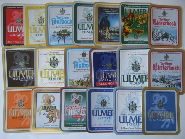 19 BIER-ETIKETTEN - Ulmer Bier - Brauerei Bauhöfer, Renchen, BW ...