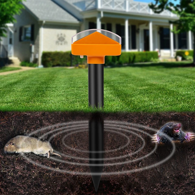 2PCS RODENT REPELLENT Non-Toxic Solar Energy Electronic Repellent Rat ...