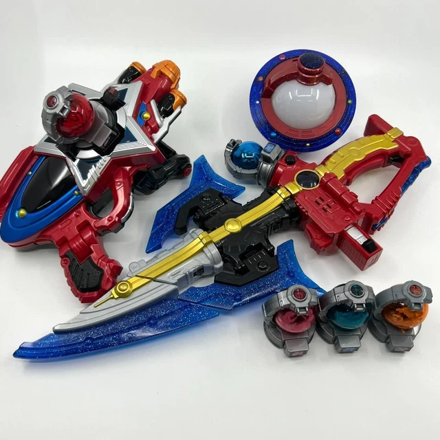 POWER RANGERS UCHU Sentai Kyuranger Morpher Weapon 3p Kyutama 4p set ...