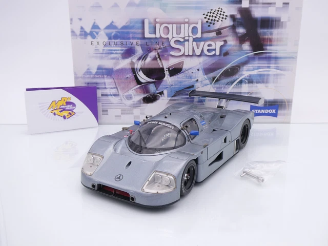 EXOTO 18199 # Sauber Mercedes C9 Baujahr 1989 " Standox - Liquid Silver ...