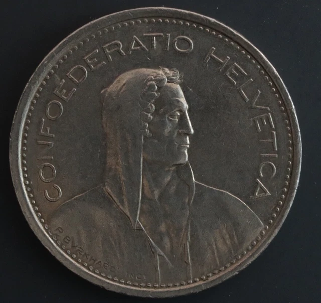 1968 B 5 Fr Swiss Francs Confoederatio Helvetica £3.91 - PicClick UK