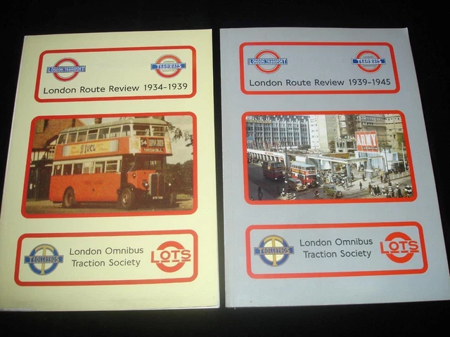 LONDON ROUTE REVIEW 1934-1939 & 1939-1945 trams buses transport history ...