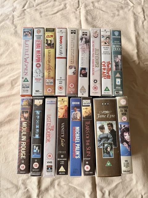 VHS TAPE BUNDLE 20 Pieces Includes Jane Eyre Double Tape Set VHS Video ...