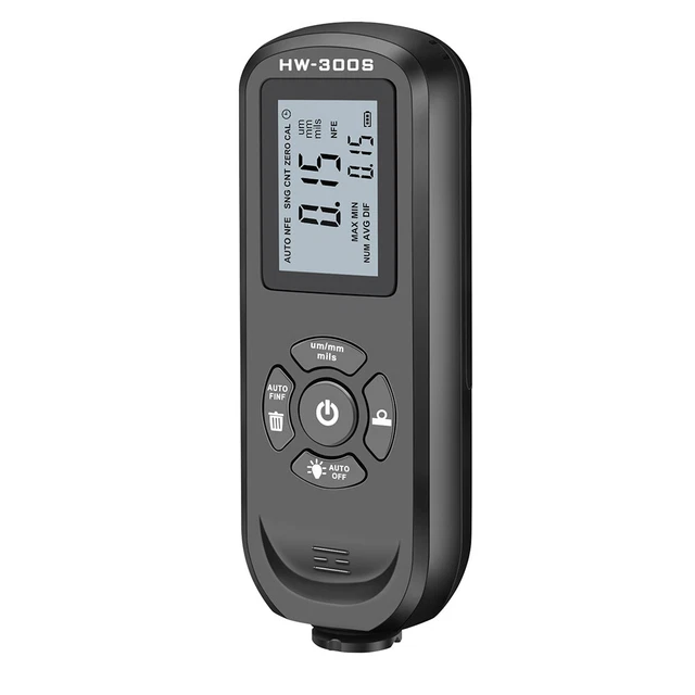 HW-300S DIGITAL CAR Paint Film Coating Thickness Gauge (Black ...
