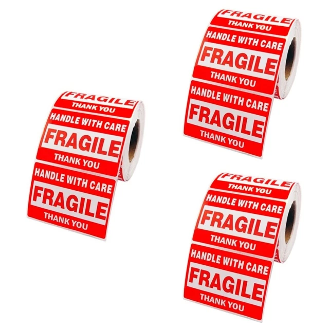 CAUTION LABEL STICKER Fragile Label Fragile Thank You Stickers Shipping ...