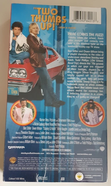 STARSKY & HUTCH (VHS 2004) Sealed Ft. Ben Stiller And Owen Wilson $14. ...