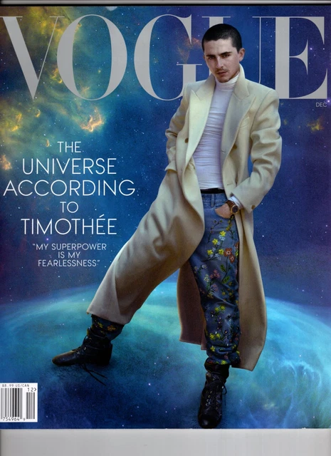 TIMOTHEE CHALAMET VOGUE Magazine December 2025 $19.99 - PicClick CA