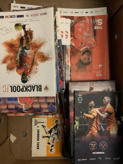 HUGE LOT OF Blackpool Fc Football Programmes 2000s Football Programmes ...