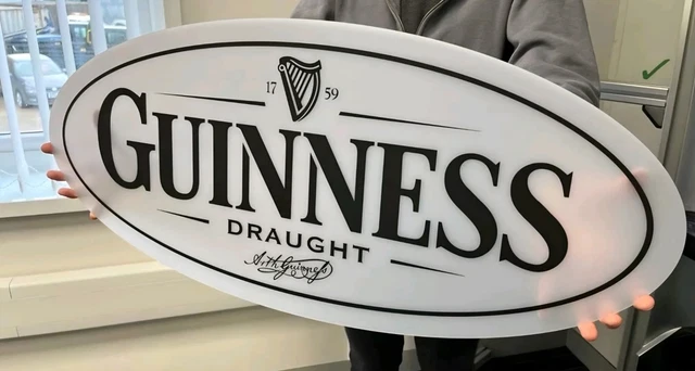 GUINNESS BREWERIANA SIGN Pub Mancave Home Bar replica £26.70 - PicClick UK
