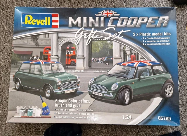REVELL 1:24 RARE Mini Cooper Gift Set Model Kit, With Paints etc See ...