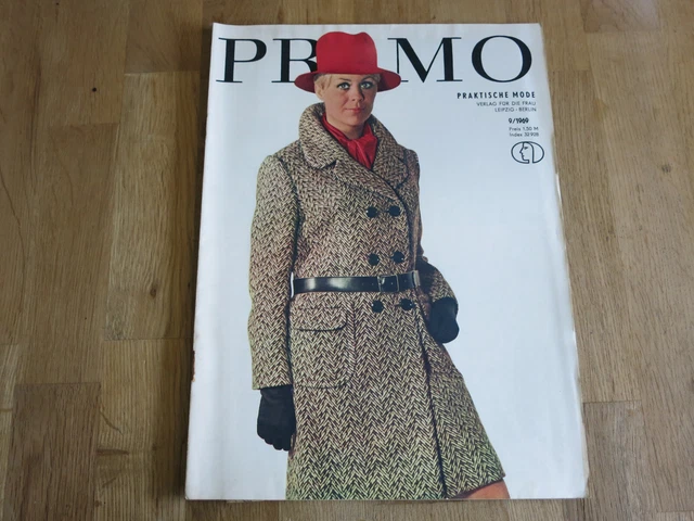 DDR PRAMO PRAKTISCHE Mode + Schnittmuster 9/1969 - Sportlich Festlich ...