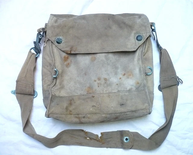 WW2 BRITISH ARMY, Respirator Haversack, Knapsack, Bag, 1941, Mk VI. £9. ...