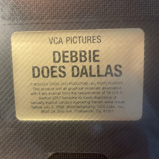 1979 DEBBIE DOES Dallas ~ early VHS - MINT ~ VCX 1979 $75.82 - PicClick CA