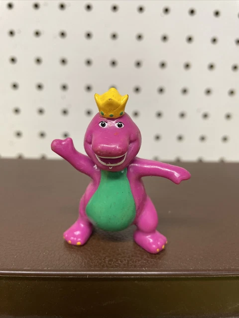 BARNEY THE DINOSAUR figurine figure PBS KIDS crown £7.61 - PicClick UK