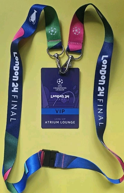 VIP PASS LANYARD 2024 UEFA Champions League Final Real Madrid Borussia ...