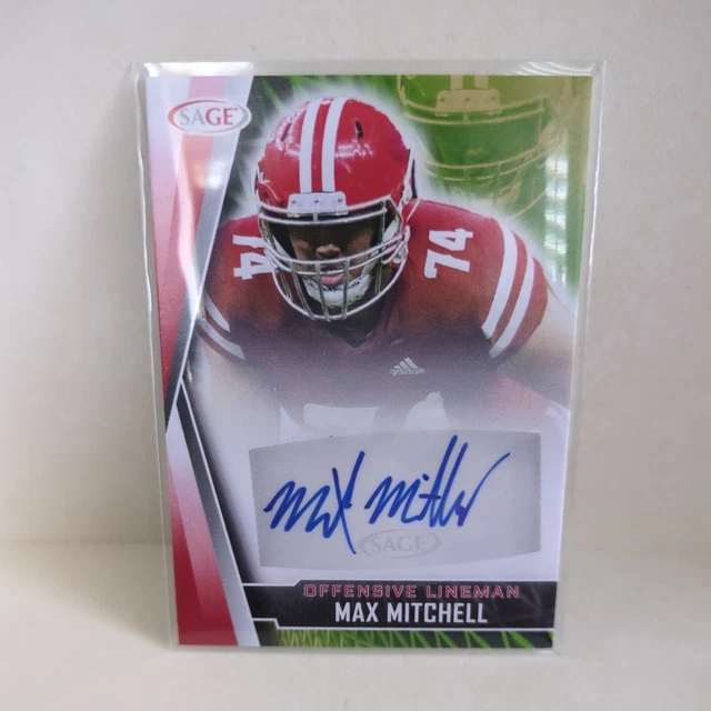 2022 SAGE LOW Series - Autographs Black #A-MM1 Max Mitchell (AU, RC) $4 ...