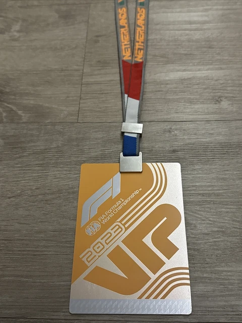 2023 DUTCH F1 VIP Paddock Pass Max Verstappen Zandvoort Liam Lawson ...