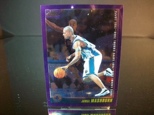 JAMAL MASHBURN TOPPS Chrome 2001 Card #97 Charlotte Hornets NBA ...