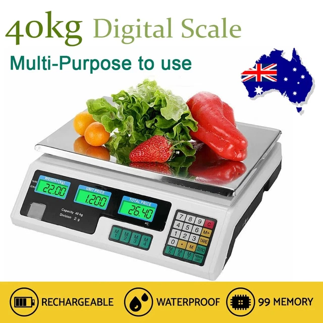 DIGITAL KITCHEN SCALES Commercial Shop Market Food Weight Scale ...