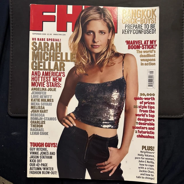 FHM MAGAZINE FEATURING Sarah michelle gellar Buffy Issue 128 £4.15 ...