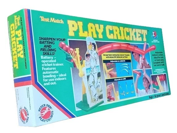 VINTAGE 1985 TEST Match Play Cricket Game by Peter Pan Playthings 6 ...