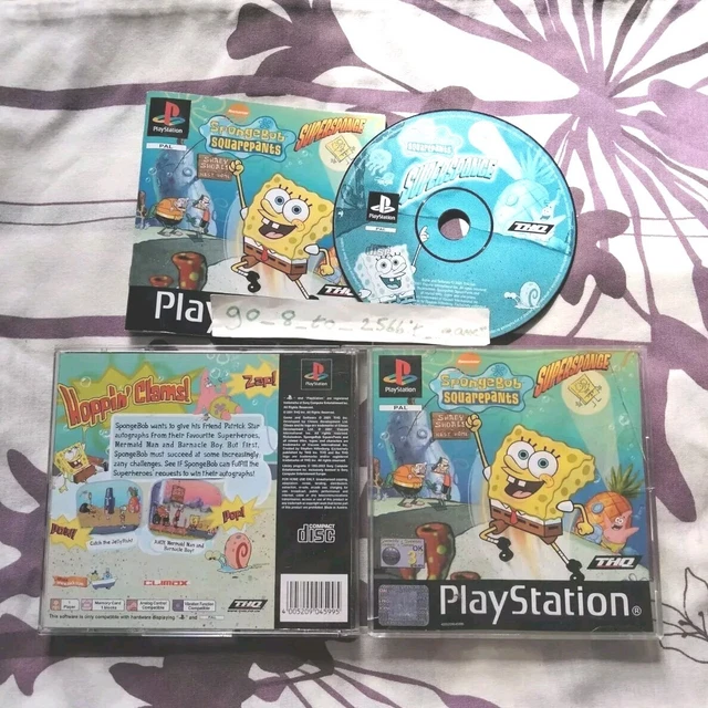 SPONGEBOB SQUAREPANTS SUPERSPONGE PS1 (COMPLETE) black label Sony ...