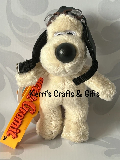 PLUSH WALLACE & Gromit Themed Flying Hat Gromit Teddy Keyring Keychain ...