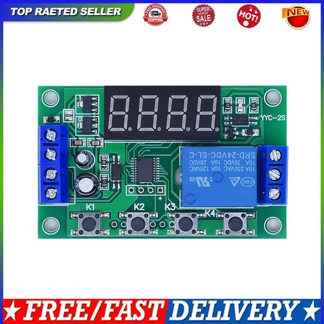 DC5/12/24V DELAY RELAY Module Programmable Relay Module Timer Relay Delay Switch £6.11 - PicClick UK