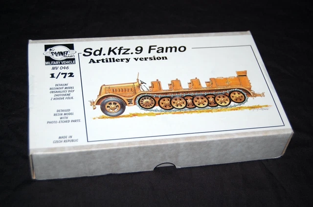 PLANET 1/72 SCALE Sd.Kfz.9 FAMO Half Track Artillery Version Resin ...