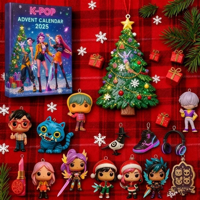 2025 DEMON HUNTER Advent Calendar Blind Box Christmas Tree Acrylic Pendant Gifts £12.59 ...