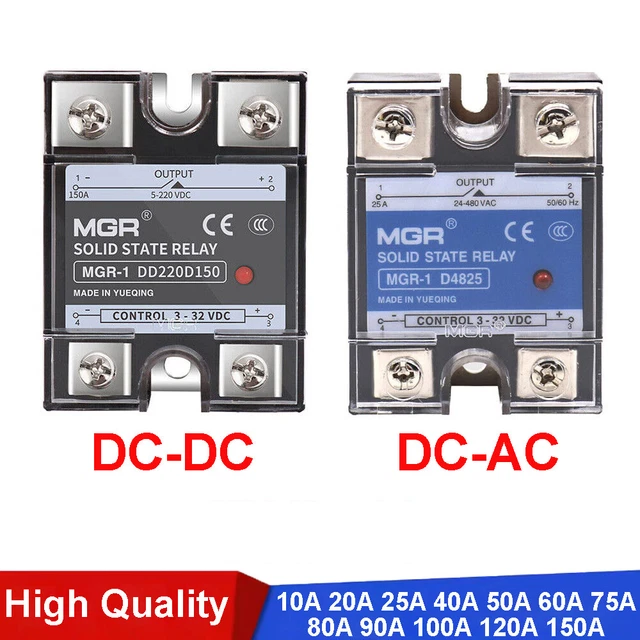 SOLID STATE RELAY Module SSR 10-150 amp DC-DC DC-AC Single Phase 3-32V ...