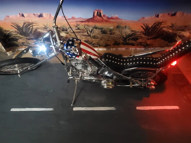 HARLEY DAVIDSON PANHEAD scale 1/4 Easy Rider Captain America Altaya EUR ...