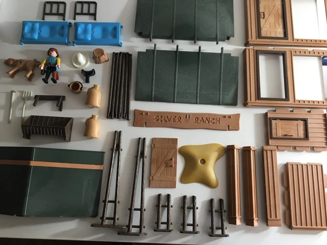 PLAYMOBIL VINTAGE 3768 Silver Ranch western accessoires 1987 EUR 29,90 ...