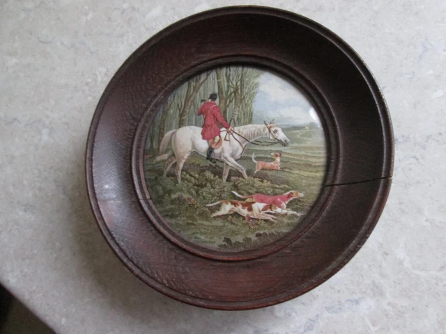 ANTIQUE PRATTWARE POT Lid - The Master Of The Hounds £7.99 - PicClick UK