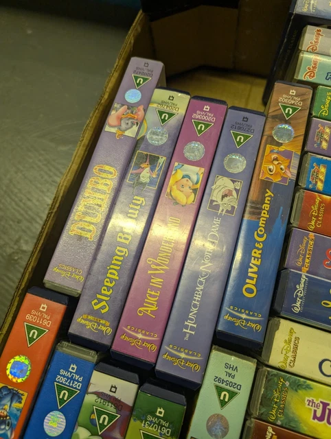 DISNEY VHS JOB Lot Winnie The Pooh Mulan Peter Pan Pocahontas Dumbo ...