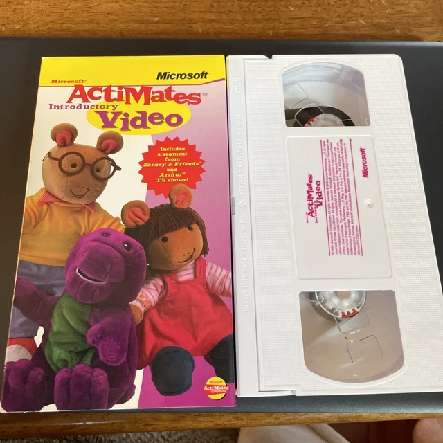 MICROSOFT ACTIMATES INTRODUCTORY Video VHS Barney & Friends & Arthur ...