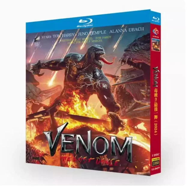 VENOM: THE LAST Dance (2024)Movie TV Film 1-Disc All Region New Box Set ...
