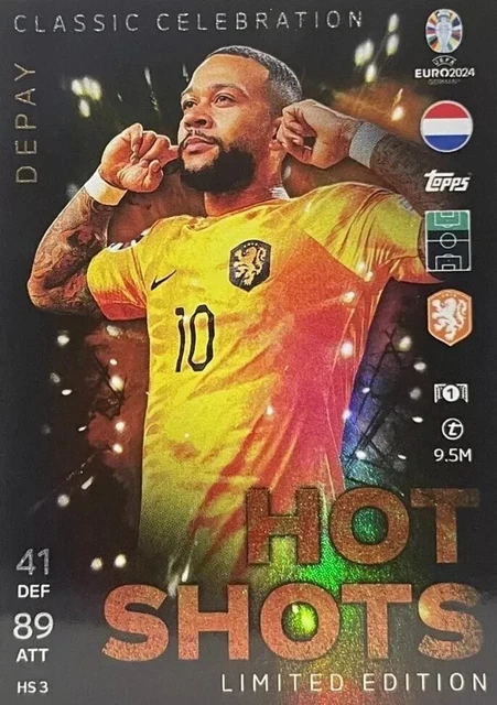 MATCH ATTAX UEFA Euro 2024 Memphis Depay Hot Shots Limited Edition ...