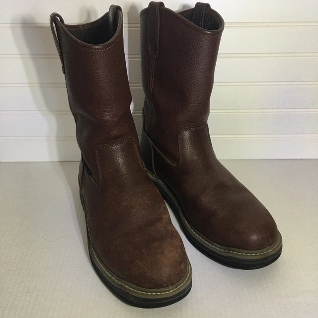 WOLVERINE MULTISHOX WORK Boots Safety Toe Mens Size 11 Oil Heat Slip ...