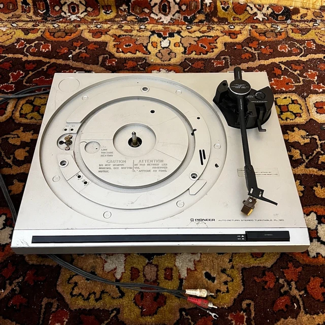 VINTAGE PIONEER PL120 Record Player Turntable £99.50 - PicClick UK