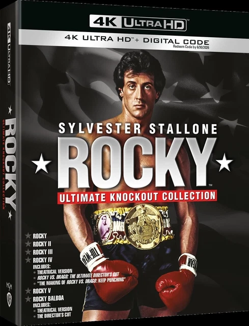 ROCKY 1-6. 4 K UHD (Sylvester Stallone) (2024) 7 Blu Ray pre-order EUR ...