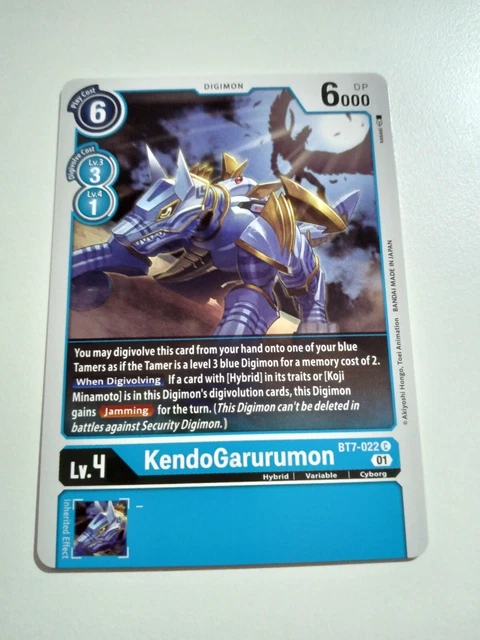 DIGIMON TCG CCG KendoGarurumon BT7-022 C Common Next Adventure $1.00 - PicClick AU