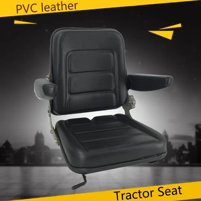 FORKLIFT SEAT UNIVERSAL Tractor Seat with Slide Rails&Back Adjustable ...