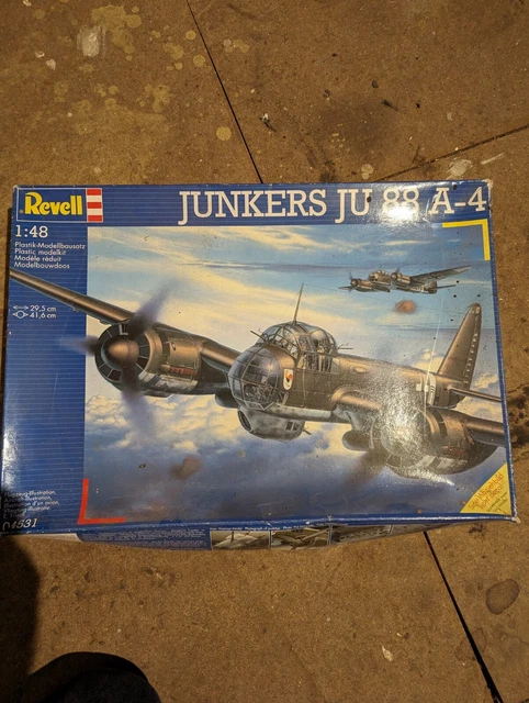REVELL WWII German Junkers Ju-88 A-4 - 1/48 Scale Model Kit £0.99 - PicClick UK