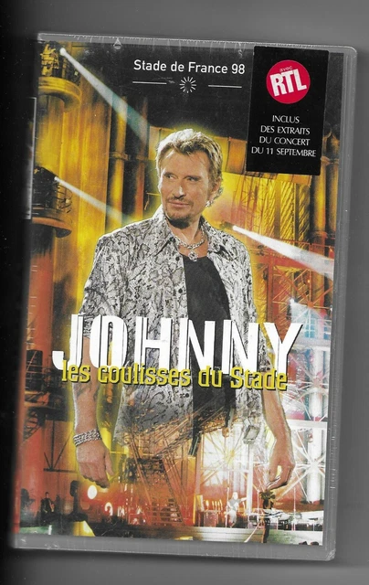 VHS JOHNNY Hallyday Stade De France 98 Les Coulisses Du Stade Neuf ...