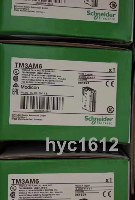 SCHNEIDER TM3AM6 MODICON TM3 Input/Output Analog Modules# $290.00 ...